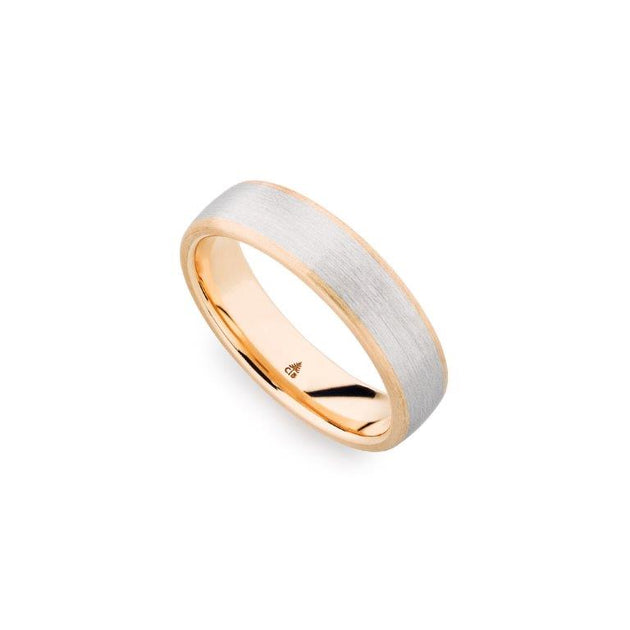 Christian Bauer Palladium/Rose Gold Men's Wedding Band – Padis Jewelry