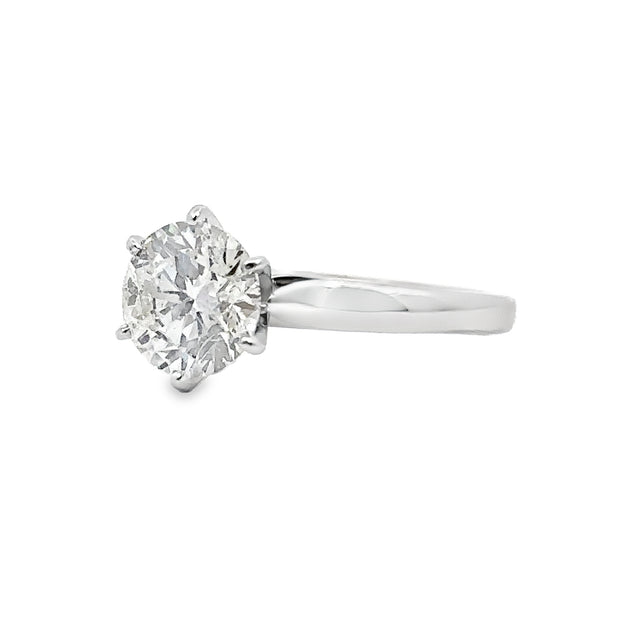 White Gold Diamond Solitaire Engagement Ring – Padis Jewelry