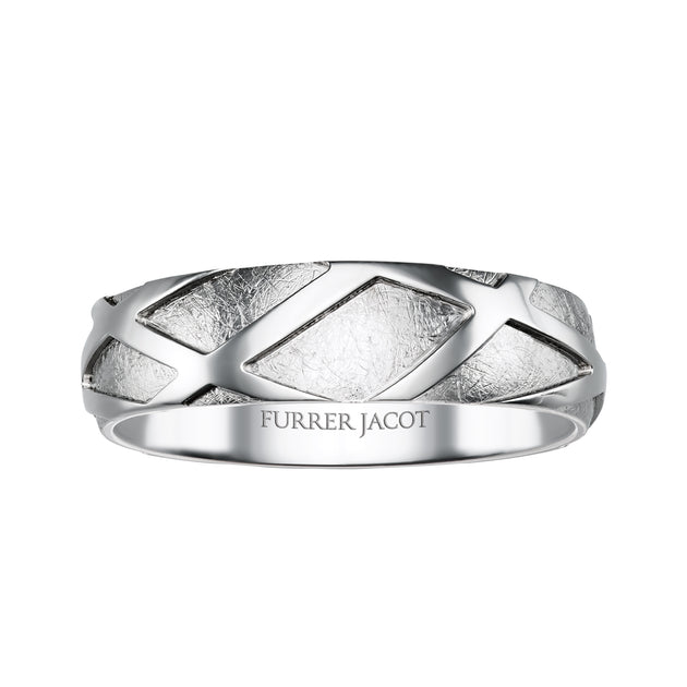 Furrer Jacot White Gold Men's Wedding Band – Padis Jewelry