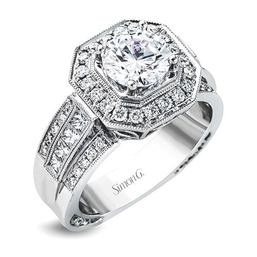 Simon G. "Passion" Halo Engagement Ring – Padis Jewelry