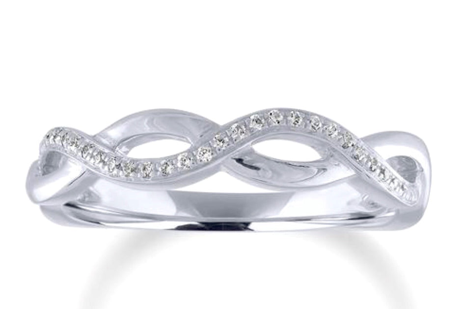 IMAGINE Twisted Diamond Wedding Band – Padis Jewelry